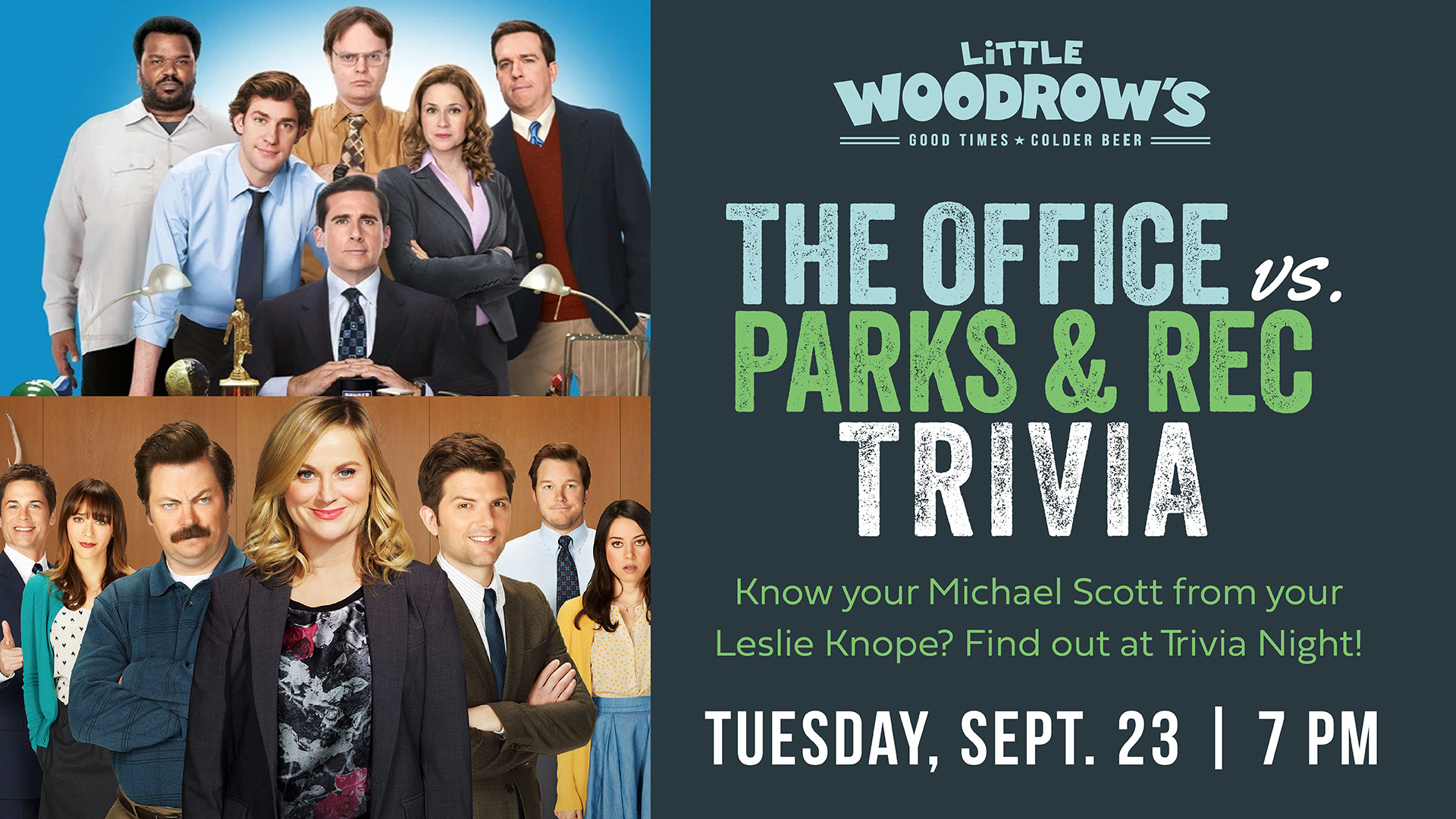 Upcoming Events - Little Woodrow's